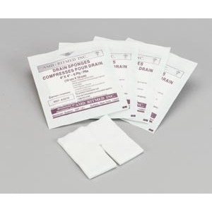 Amd Ritmed Drain Sponge Gauze 4 X 4 Inch Fenestrated Square Sterile ...