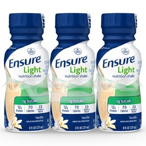Oral Supplement Ensure® Light Vanilla Flavor Ready to Use 8 oz. Bottle ...