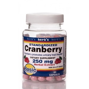 Basic Drug Dietary Supplement Cranberry Extract 250 mg - 30% Strength ...