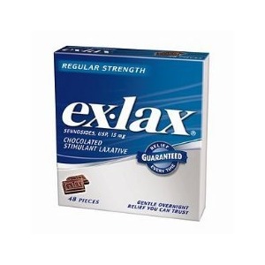 Ex-lax Laxative ex-lax® Chocolate Tablet 15 mg Strength Sennosides ...
