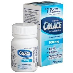 Colace Stool Softener Colace® Capsule 100 mg Strength Docusate Sodium ...