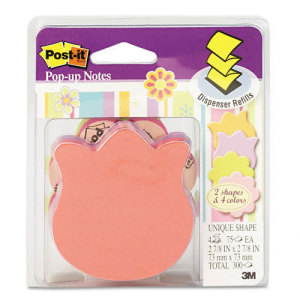 Post-it Flower-Shaped Pop-Up Notes - MMMR333FLW - Shoplet.com