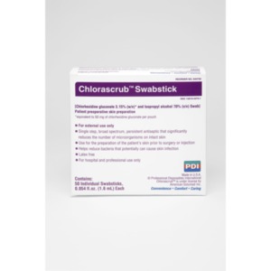 Pdi, Inc Chlorascrub Swabsticks - NPKS40750Z - Shoplet.com