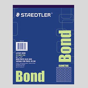 Staedtler Non-Photo Blue ISO Grid Layout Bond Paper - STD932811ISO ...