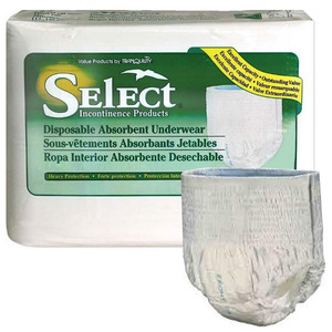 Select Disposable Heavy Protection Youth Underwear 38 - 65 lbs - PU2602 ...