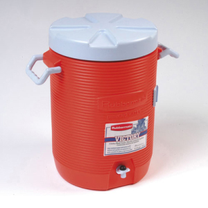 Rubbermaid Insulated Beverage Container, 16 Dia. X 20 1/2h, Orange ...