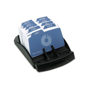 Rolodex Petite Open Tray Card File Holds 250 2 1/4 x 4 Cards - ROL67082 ...