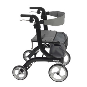 Drive Devilbiss Healthcare Nitro Euro Style Walker Rollator, Black ...