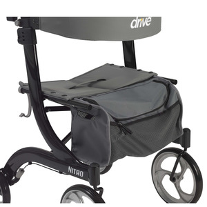 Drive Devilbiss Healthcare Nitro Euro Style Walker Rollator, Black ...