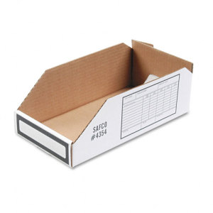 Safco Corrugated Fiberboard Bin Boxes - SAF435448 - Shoplet.com