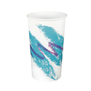 Solo Jazz Waxed Paper Cold Cups, 32 Oz., Rolled Rim, 40/pack ...