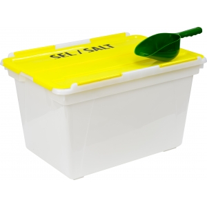 Storex Industries Storex Large (16 Gallon) Rock Salt Bin with Scoop ...
