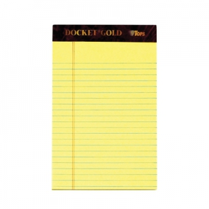 Tops Docket Gold Writing Tablet - TOP99704 - Shoplet.com