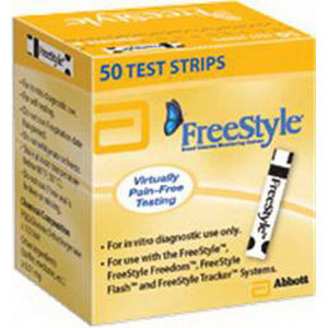 Abbott Diabetes Care FreeStyle Blood Glucose Test Strip (50 count ...