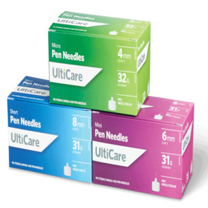Ultimed UltiCare Pen Needle 32G x 4 mm (90 count) - UT71002 - Shoplet.com