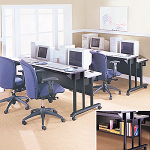 HON Ilevel height-adjustable computer training table - HONDL360WPP ...