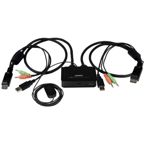 StarTech.com 2 Port USB HDMI Cable KVM Switch with Audio and Remote ... StarTech.com 2 Port USB HDMI Cable KVM Switch with Audio and Remote ...
