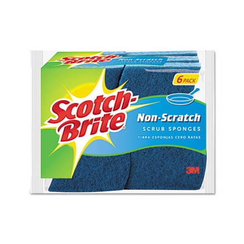 3m Non-Scratch Multi-Purpose Scrub Sponge - MMM526 - Shoplet.com