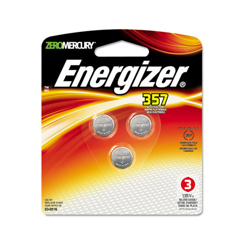 Energizer 357/303 Silver Oxide Button Cell Battery - EVE357BPZ3 ...