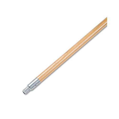 Boardwalk Metal Tip Threaded Hardwood Broom Handle - BWK136 - Shoplet.com