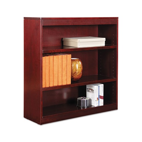 Alera Square Corner Wood Veneer Bookcase - ALEBCS33636MY - Shoplet.com Alera Square Corner Wood Veneer Bookcase - ALEBCS33636MY - Shoplet.com