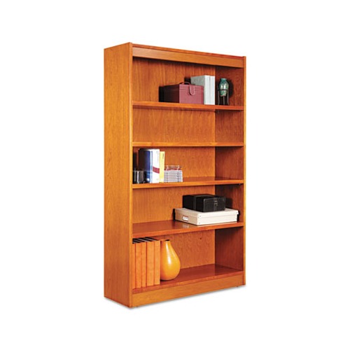 Alera Square Corner Wood Bookcase - ALEBCS56036MC - Shoplet.com Alera Square Corner Wood Bookcase - ALEBCS56036MC - Shoplet.com