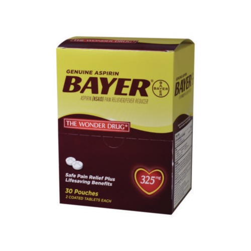 Bayer Genuine Buffered Aspirin NSAID Tablet - PFY64268 - Shoplet.com