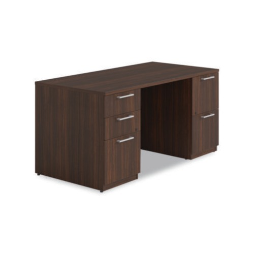 Alera Seville Series Double Pedestal Desk - ALESVDP6030MY - Shoplet.com