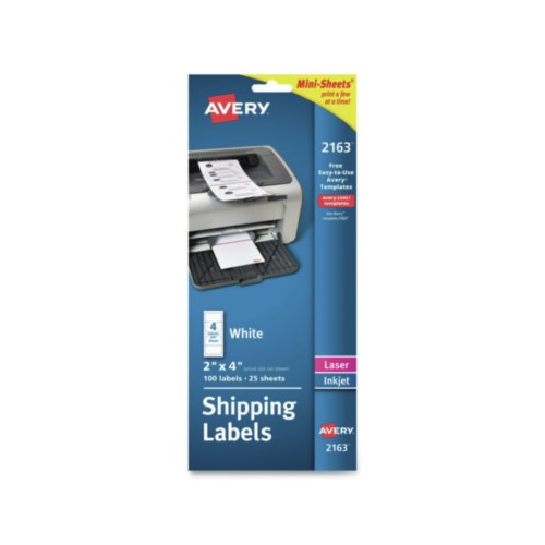 Avery Mini-Sheets Mailing Labels - AVE2163 - Shoplet.com