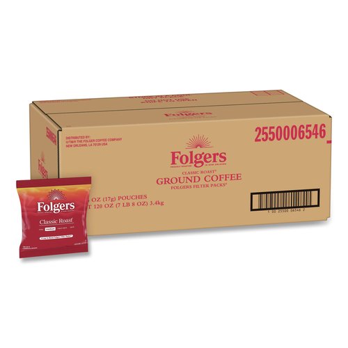 Folgers Classic Roast Ground Coffee Filter Pack - FOL06546 - Shoplet.com