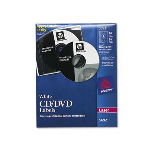 Avery Laser CD Labels - AVE5692 - Shoplet.com