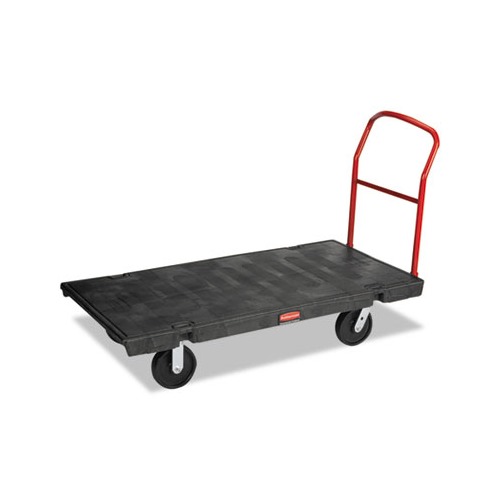 Rubbermaid Platform Truck with 8 Polyolefin Casters - RCP4471BLA ...