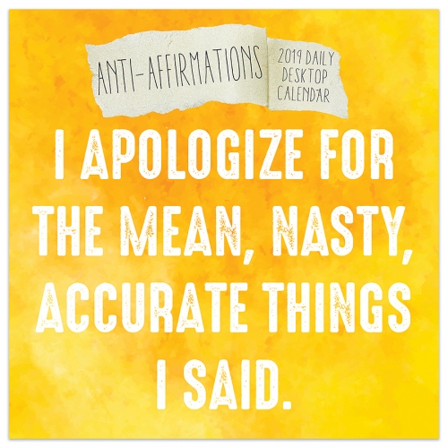 TF Publishing 2019 Anti-Affirmations Daily Desk Calendar - TFB193210 ...