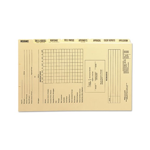 Smead Pressboard Mortgage Folder Dividers - SMD78278 - Shoplet.com