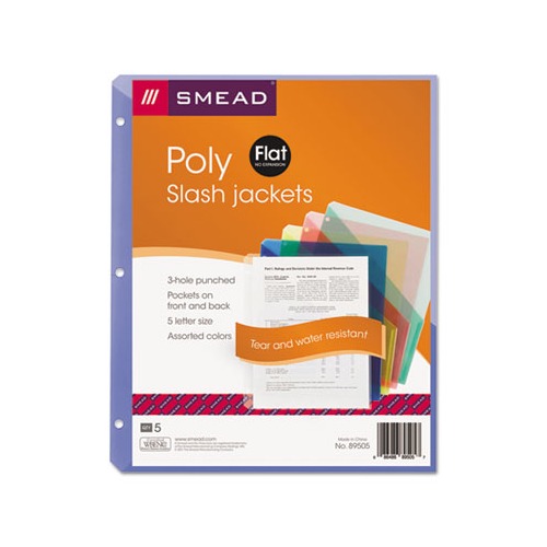 Smead Organized Up Poly Slash Jackets - SMD89505 - Shoplet.com