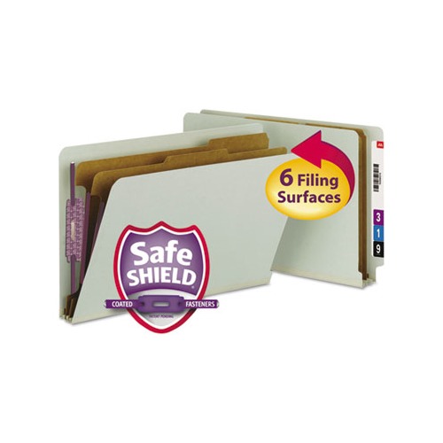 Smead End Tab Pressboard Classification Folders with SafeSHIELD Coated ... Smead End Tab Pressboard Classification Folders with SafeSHIELD Coated ...