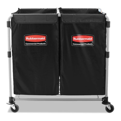 Rubbermaid Two-Compartment Collapsible X-Cart - RCP1881781 - Shoplet.com