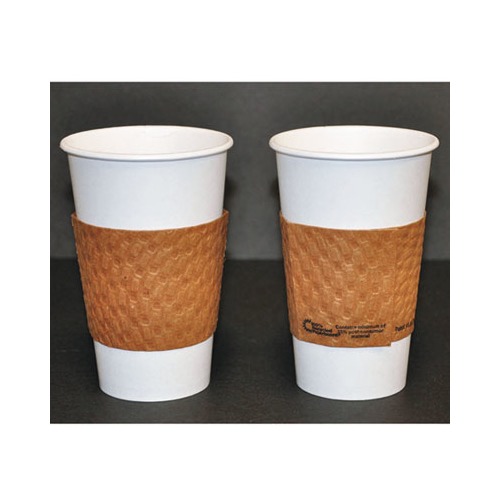 Dopaco Kraft Hot Cup Sleeves - PCTDSLVBRN - Shoplet.com
