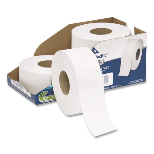 Georgia Pacific White Jumbo Bathroom Tissue - GPC2172114 - Shoplet.com