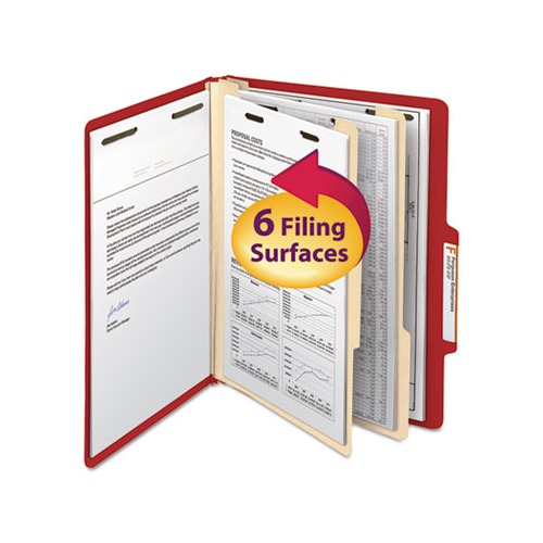 Smead Top Tab Classification Folders - SMD14003 - Shoplet.com