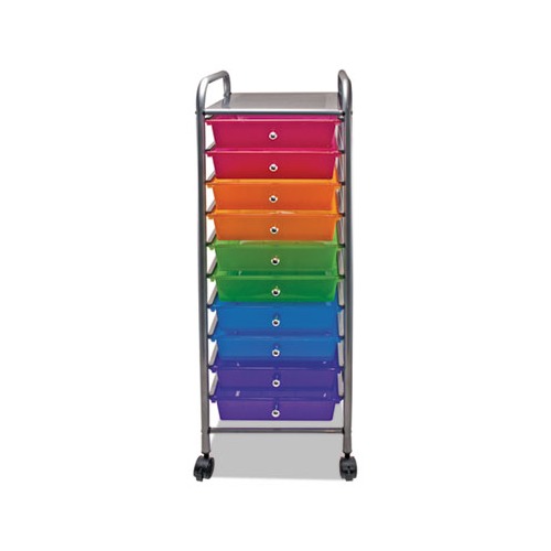 Advantus Portable Drawer Organizer, 13w x 15 3/8d x 37-3/4h, Assorted ... Advantus Portable Drawer Organizer, 13w x 15 3/8d x 37-3/4h, Assorted ...