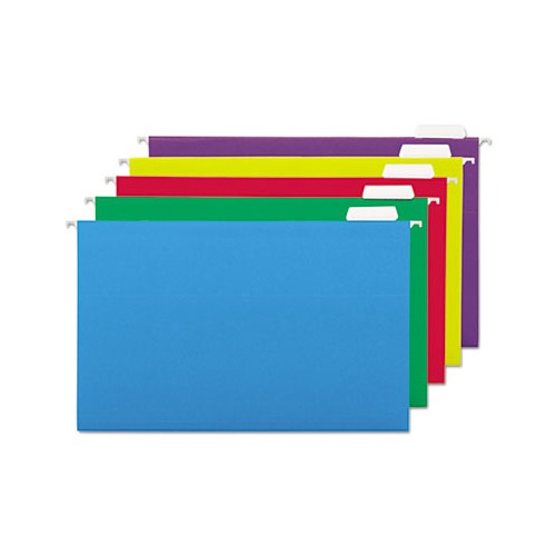 Universal Deluxe Bright Color Hanging File Folders - UNV14221 - Shoplet.com