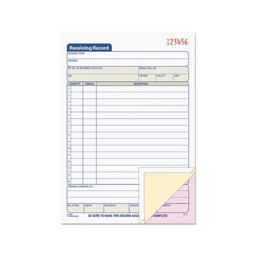 Tops Receiving Record Book - TOP46260 - Shoplet.com