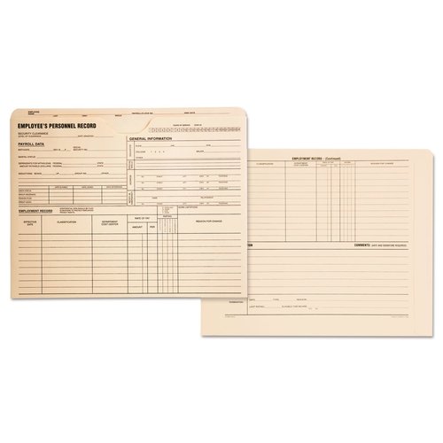 Quality Park Employee Record Jacket - QUA69999 - Shoplet.com