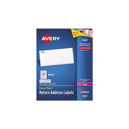 Avery Easy Peel Return Address Labels - AVE5167 - Shoplet.com Avery Easy Peel Return Address Labels - AVE5167 - Shoplet.com
