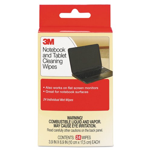 3m Notebook Screen Cleaning Wet Wipes - MMMCL630 - Shoplet.com