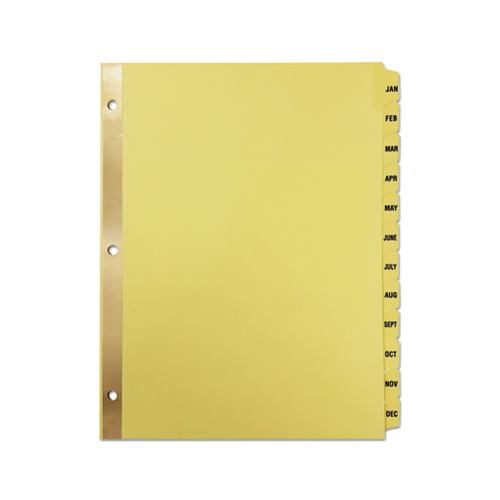 Universal Deluxe Preprinted Plastic Coated Tab Dividers with Black ...