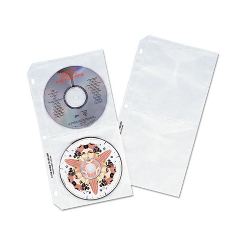 C-line Deluxe CD Ring Binder Storage Pages - CLI61958 - Shoplet.com