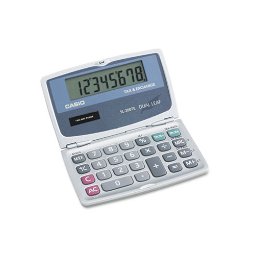 Casio SL200TE Handheld Foldable Pocket Calculator - CSOSL200TE ... Casio SL200TE Handheld Foldable Pocket Calculator - CSOSL200TE ...