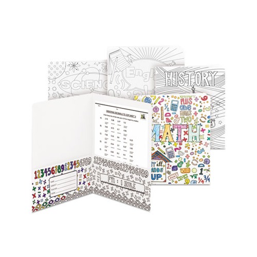 Smead Two-Pocket Coloring Folder - SMD87910 - Shoplet.com Smead Two-Pocket Coloring Folder - SMD87910 - Shoplet.com
